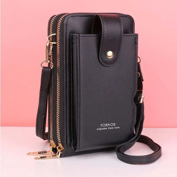 Fashion Nova | Bags | Letter Graphic Snap Button Phone Wallet With ...